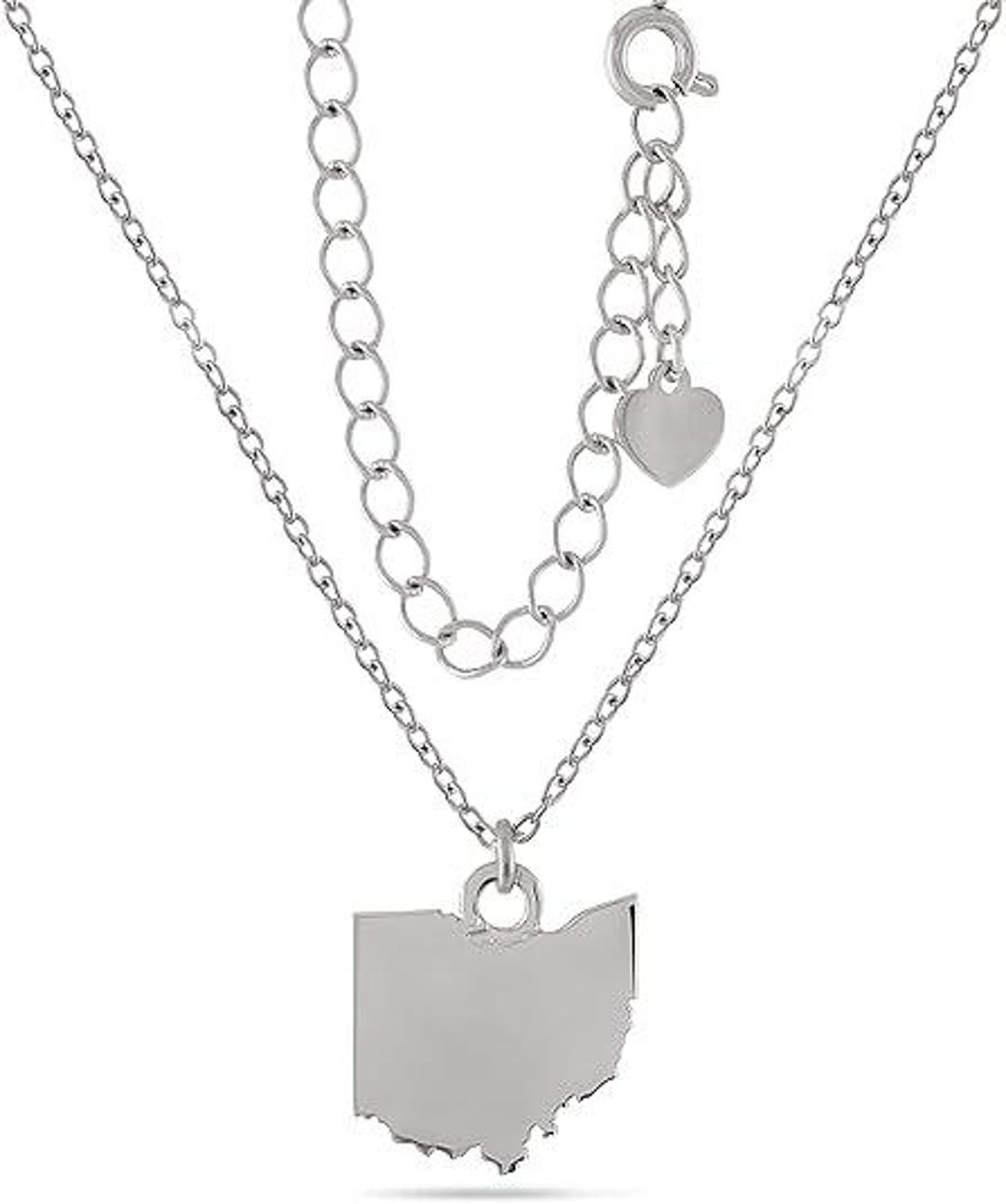 Stone Armory Officially Licensed Ohio Necklace for Women Stainless ...