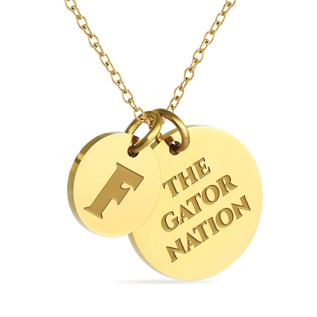 Stone Armory Officially Licensed Necklace for Florida Gators - 18K Gold ...