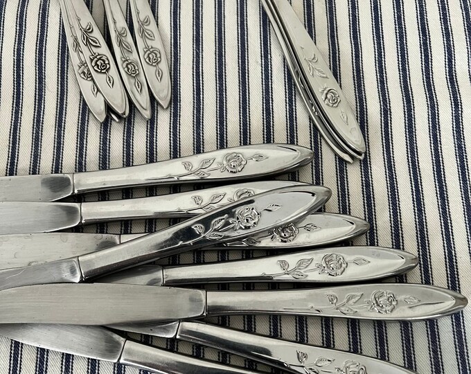 Betty Crocker MY ROSE Pattern Oneida Community ~ Mixed Lot of Mid ...