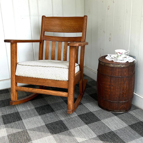 Oak Rocking Chair - Etsy