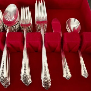 52 Piece Spring Garden Silverplate, 1940 by International Silver Marked ...