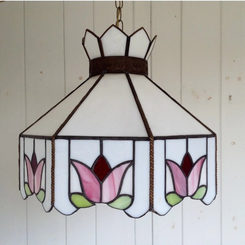 Stained Glass Light Fixture - Etsy