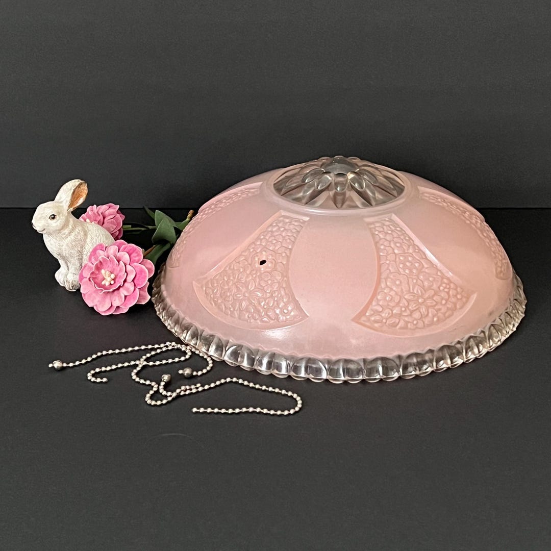 Beaded Chain Shade Replacement Hanging Ceiling Shade - Light Pink 3 ...