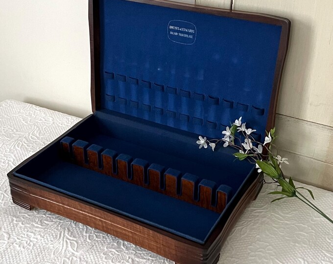 Silverware Chest Flatware Silver Storage Box Holmes and Edwards ...