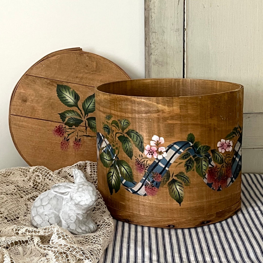 Vintage Shaker Style Wooden Storage Box Display Box 11 3/4" Wide X 9 3/ ...