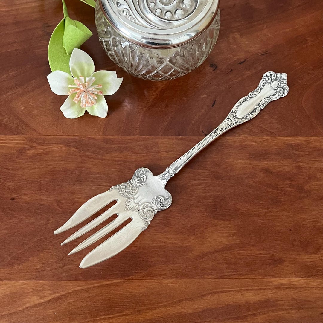 Antique 1901 Wm ROGERS & Son AA OXFORD Cold Meat Serving Fork 7 5/8" - Etsy