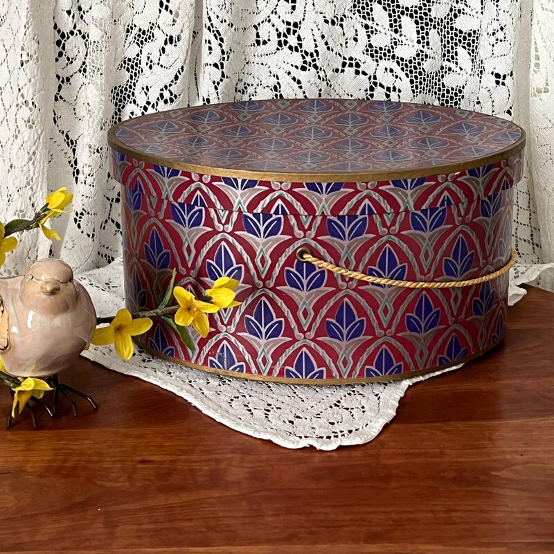 Vintage Hat Box - Etsy