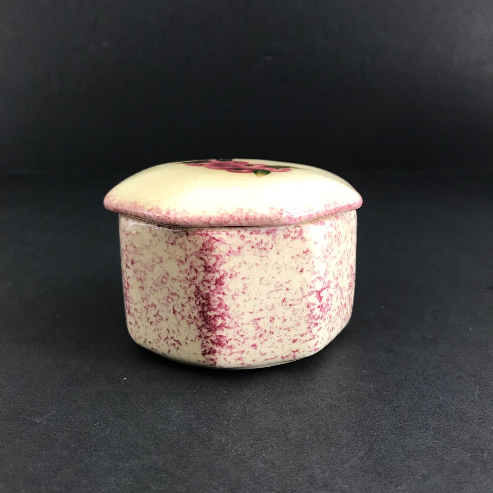 Trinket Box With Cherry/cranberry Motif on Lid 3 Wide X - Etsy