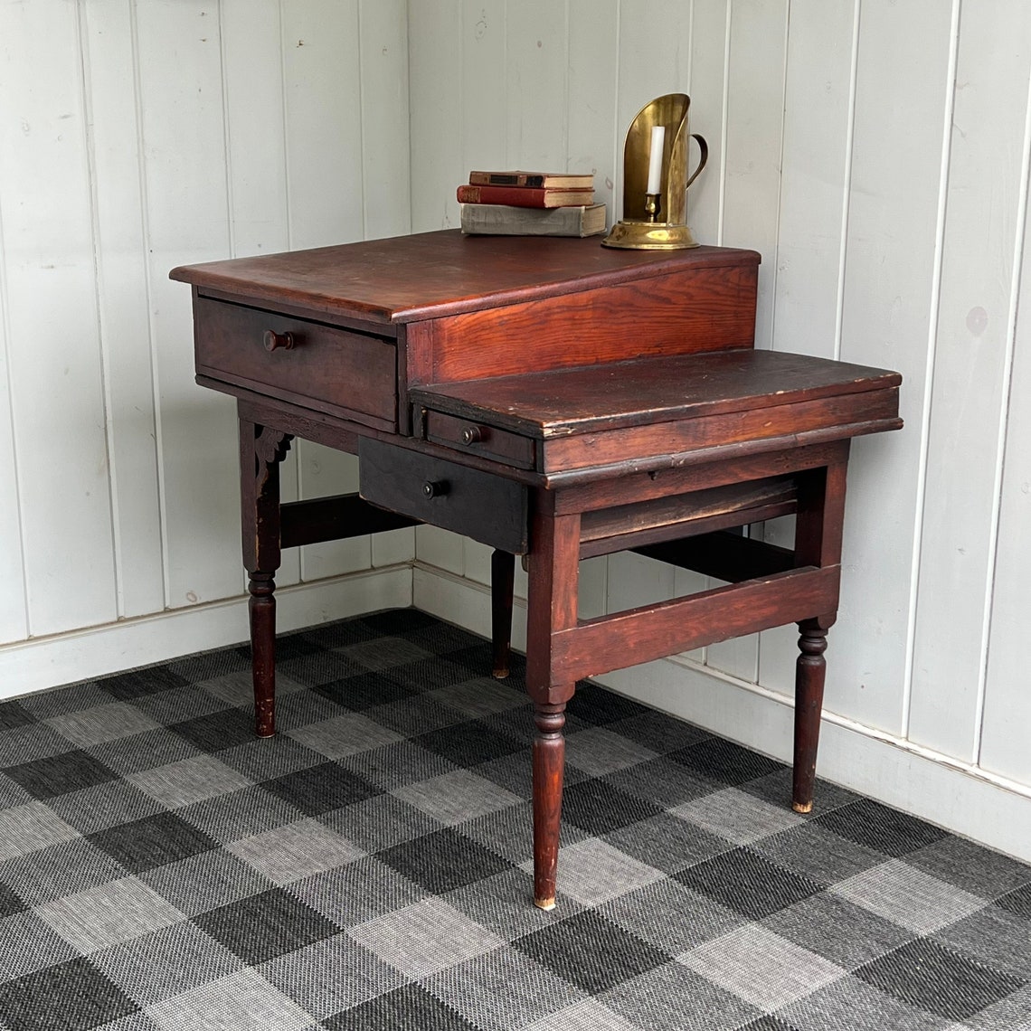 Antique Reading Railroad Desk Train Station Desk Table - Etsy