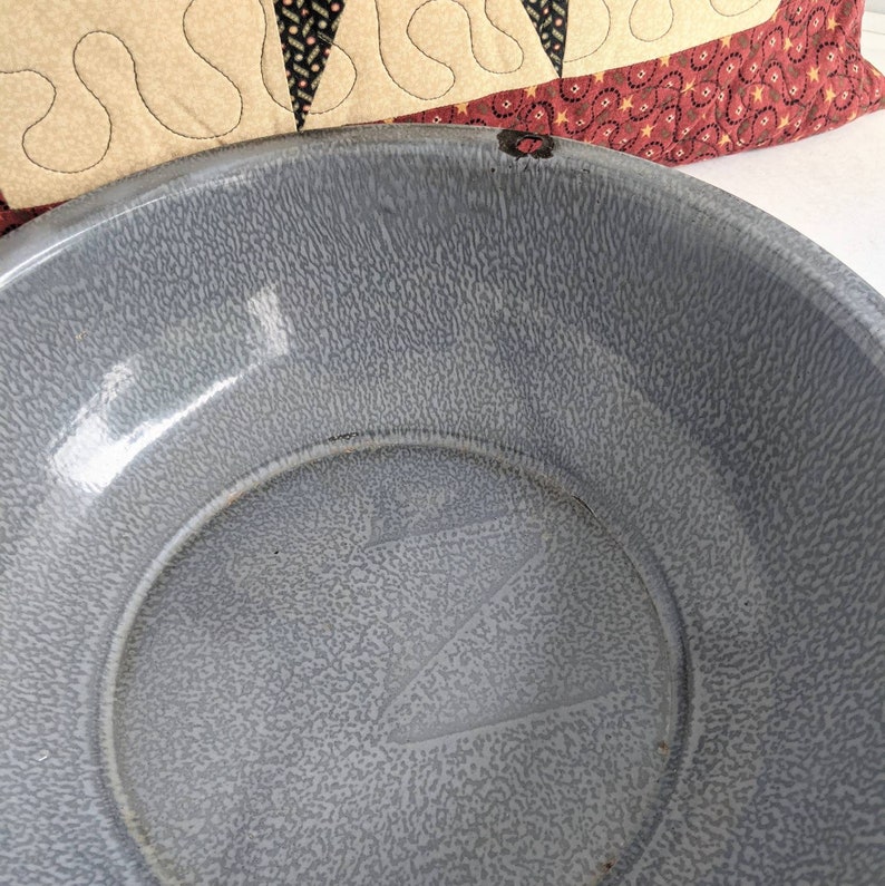 Vintage Gray Enamelware Graniteware Agateware Enameled Metal - Etsy