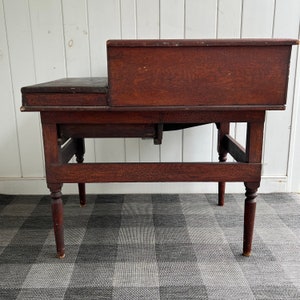 Antique Reading Railroad Desk, Train Station Desk, Table, Office, Slant ...