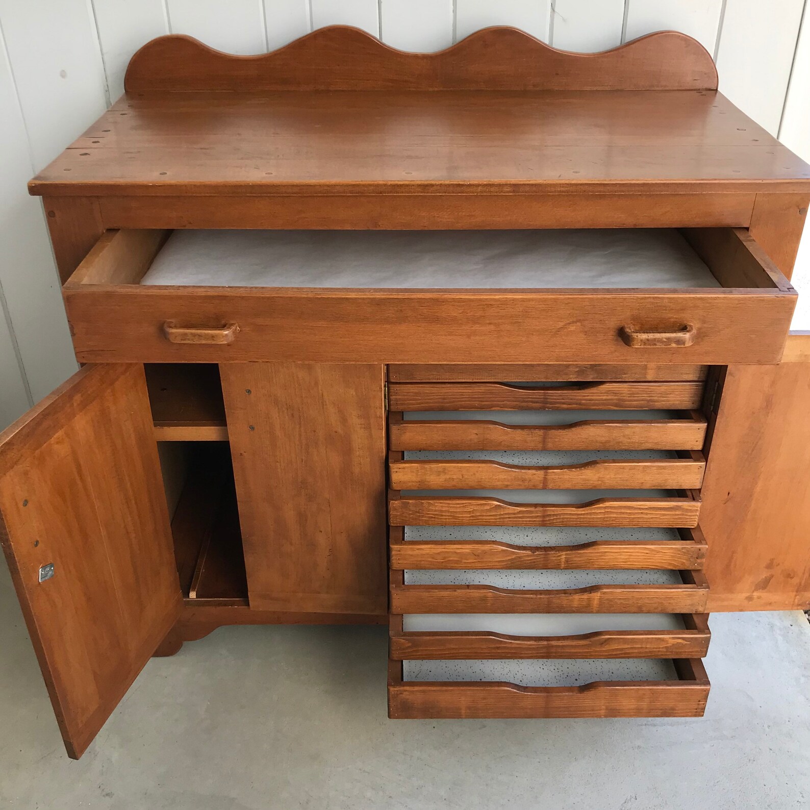 Cabinet W/ 11 Drawers Shallow Artist Print Drawers Unique | Etsy