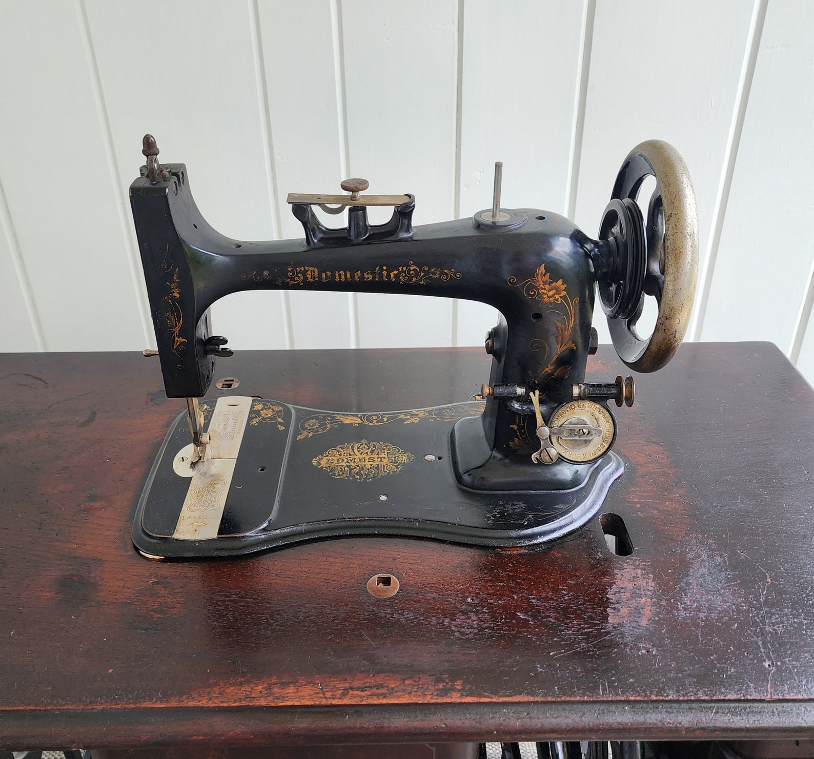 Antique 1890 Domestic Sewing Machine and Table - Etsy