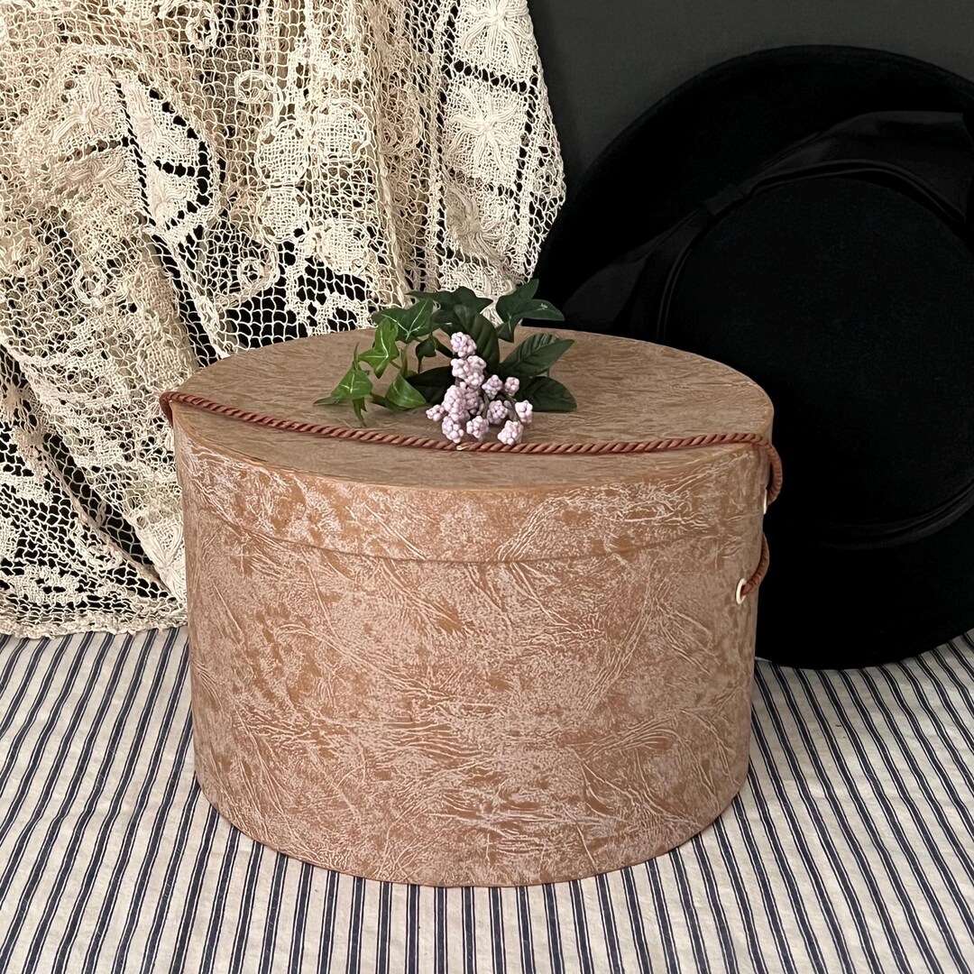 Vintage “scruggs, Vandervoort and Barney” Hat Box - Gold Storage Display or Prop - Etsy