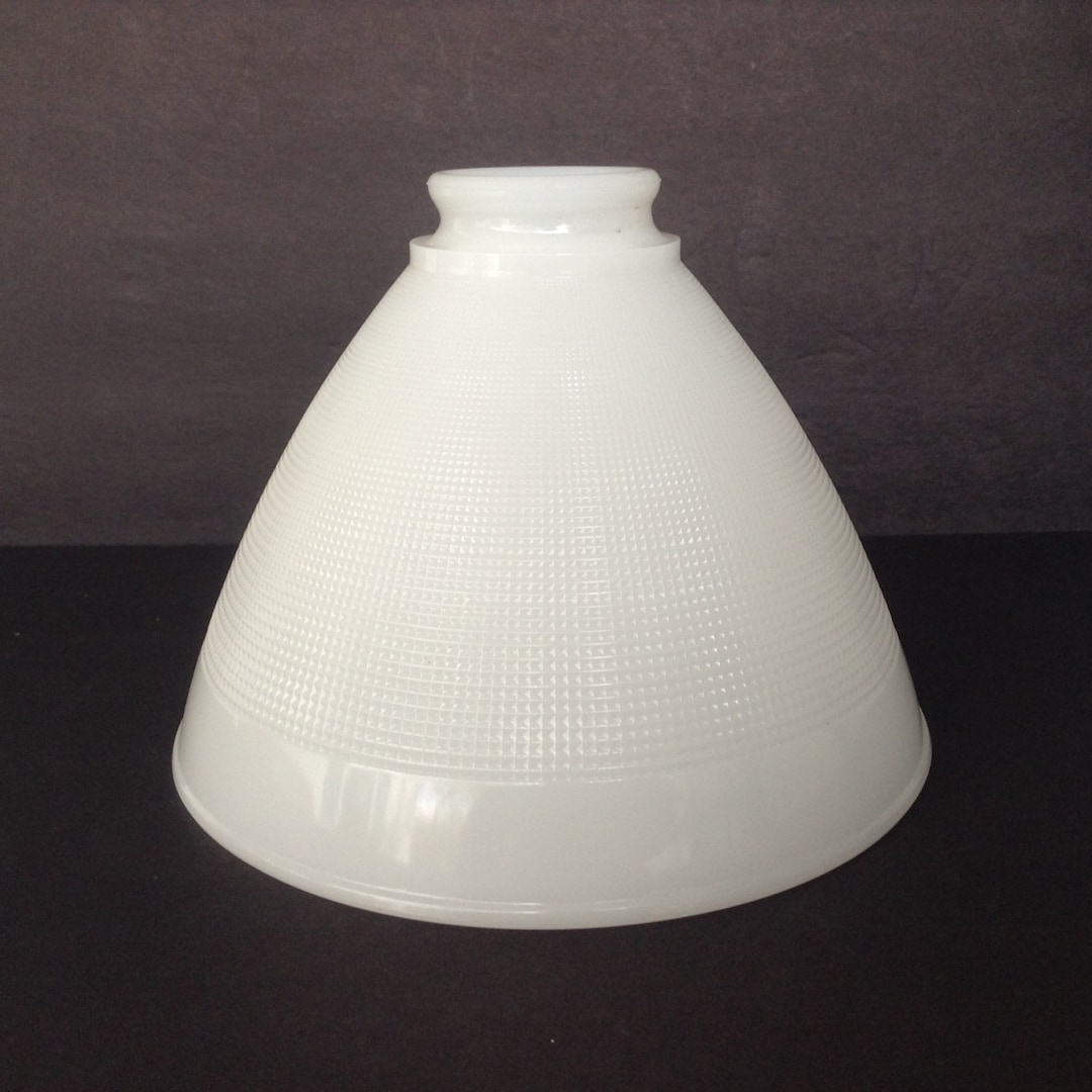 Vintage 8 in Allegheny Milk Glass Globe Lamp Shade Floor Lamp Diffuser ...