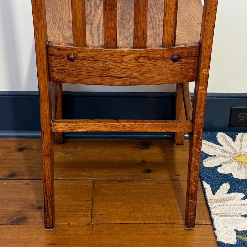 Antique Mission Style Oak Chair - Etsy