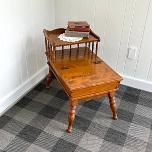 Vintage baumritter Two-tiered Dough Box End Table, Nightstand, Storage ...