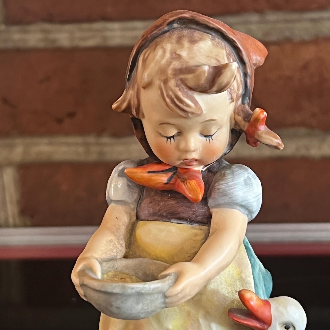 Hummel Girl Feeding Ducks “be Patient” Pattern by M.I. Hummel 1948 ...