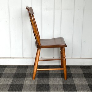 1 Vintage Wooden Fiddle-back Chair Primitive Farmhouse Country Kitchen ...