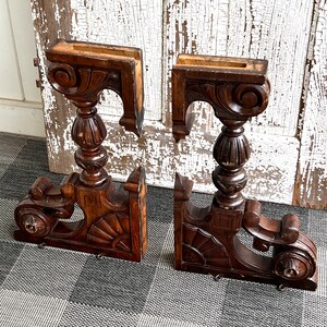 2 Architectural Salvage Corbel Brackets 20 High X 12 1/4 Wide X 2 3/8 ...