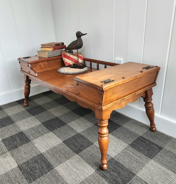 Vintage baumritter Coffee Table With Storage Boxes Removable Legs 41 1 2 Long X 19 Deep X 17 3 4 High NOT PERFECT mark on Top Etsy