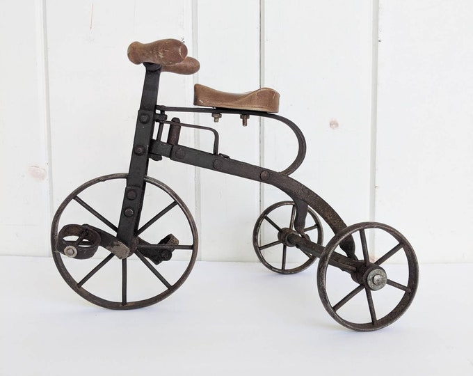 Vintage Toy Tricycle Miniature Salesman's Sample Solid Steel Rugged ...