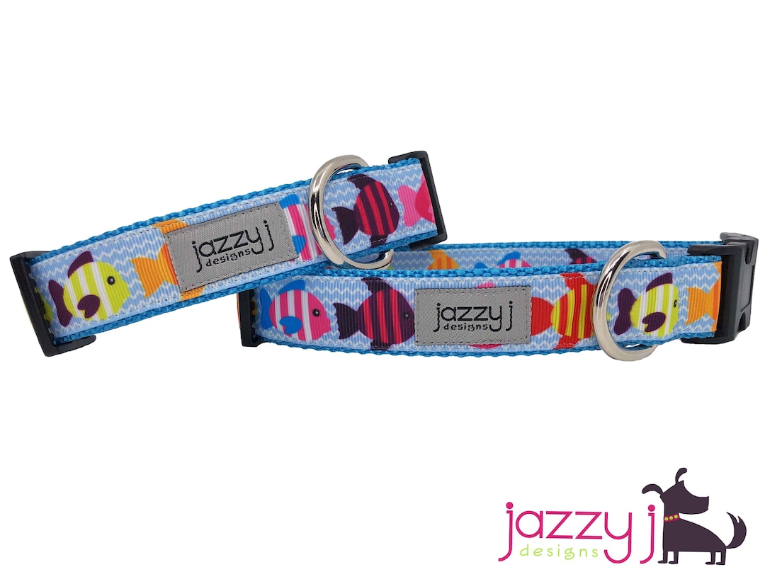 Tropical Fish Summer Neon Dog Collar - Etsy