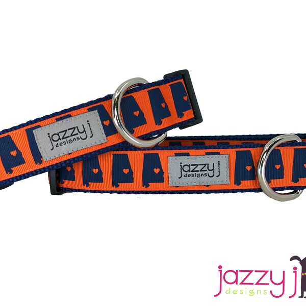 Orange Dog Collar - Etsy