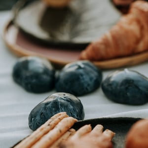Pebble Candles, Stone Candles Set of 4, Hygge Home Decor, Rocks Candle ...