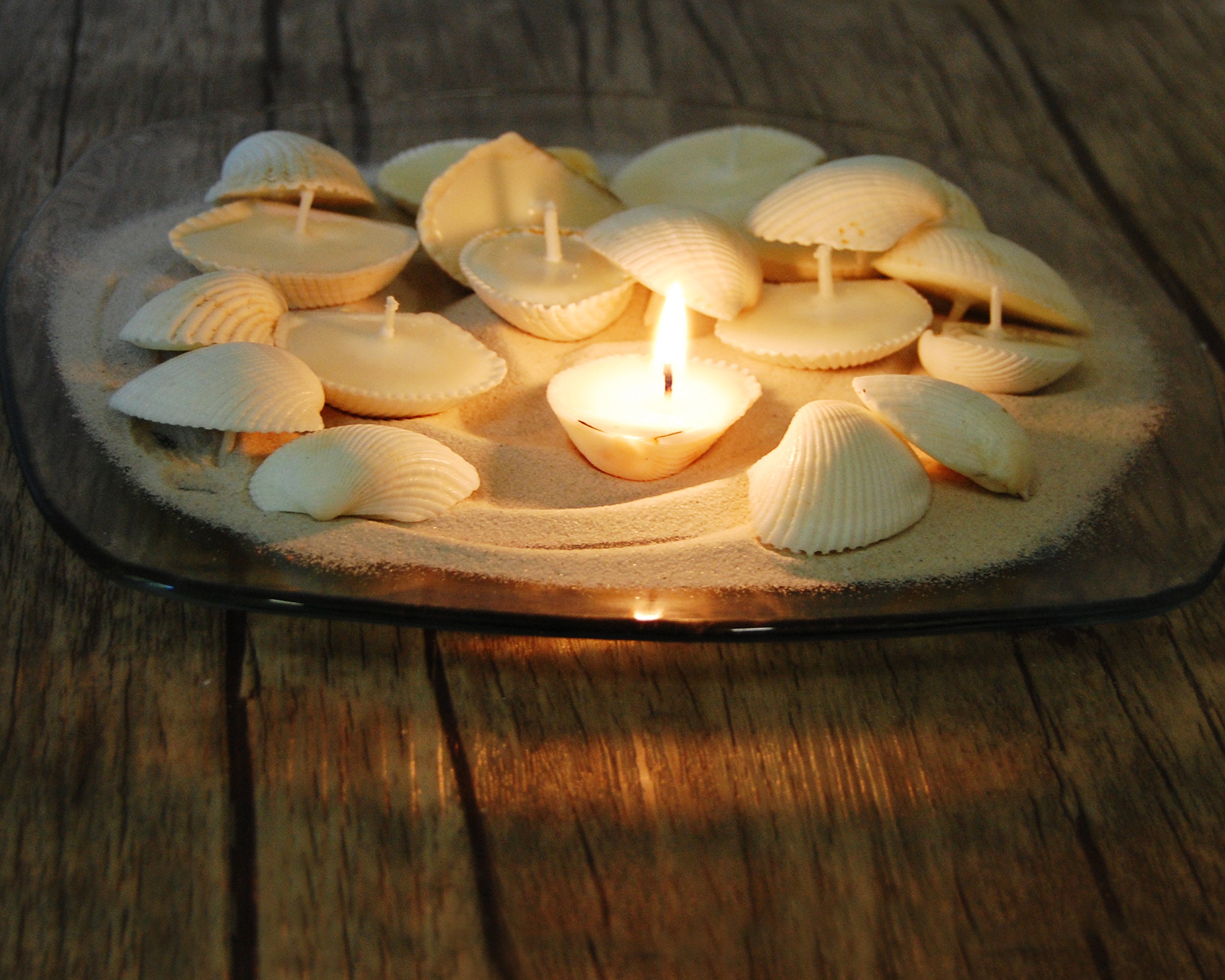 Eco-friendly Scented Handmade Seashells Candles Set of 24 - Etsy UK
