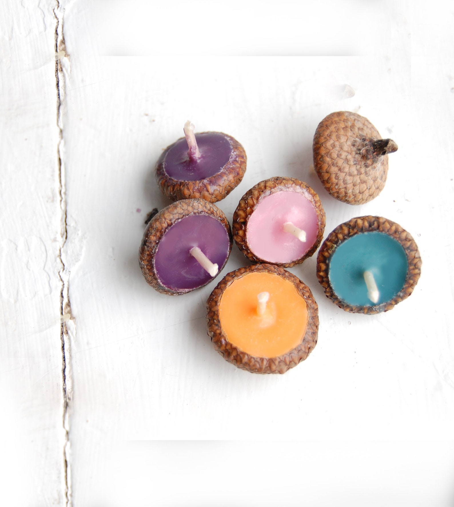 Acorn Cap Candle Eco Friendly Floating Cinnamon Scented - Etsy