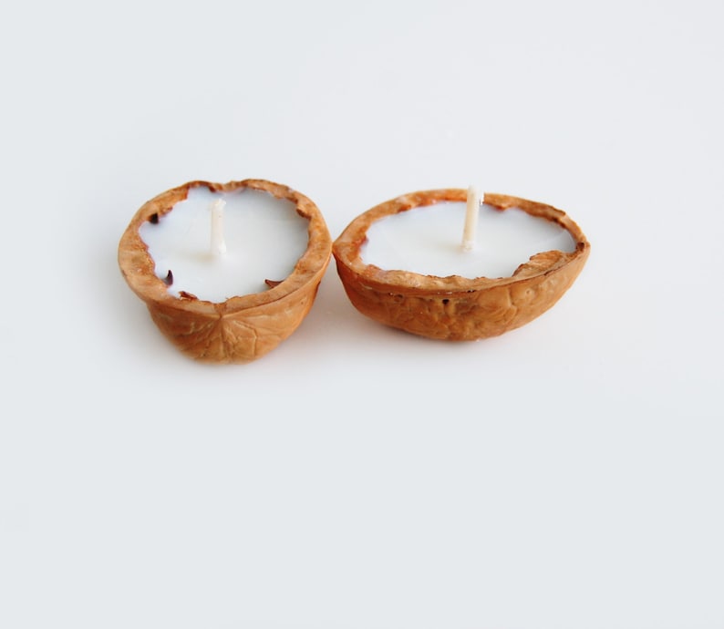 Walnut Shell Scented Candles Cute Sweet Christmas Gift | Etsy