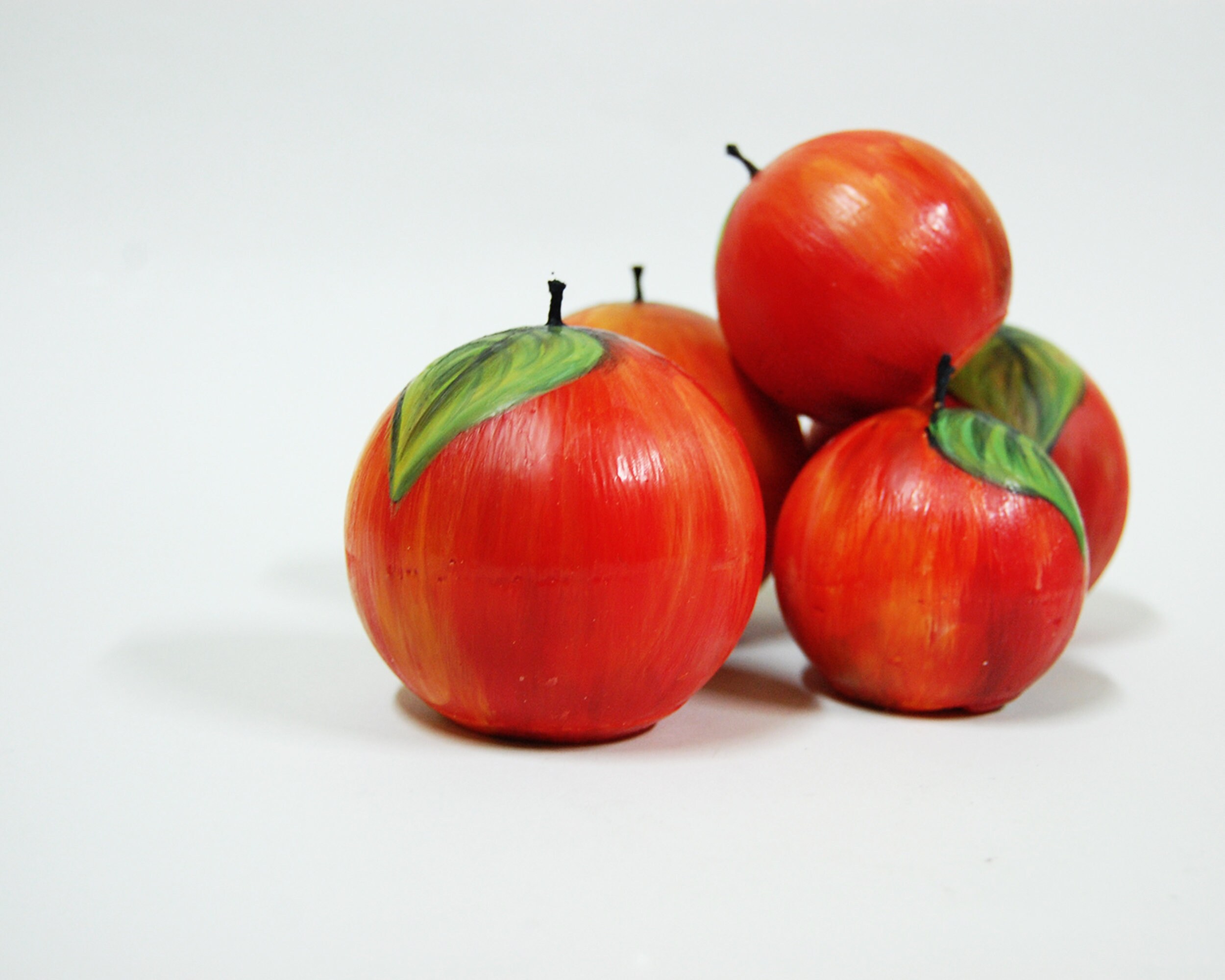 Red Sweet Apple Scented Candle Fake Fruit Candle Holiday | Etsy