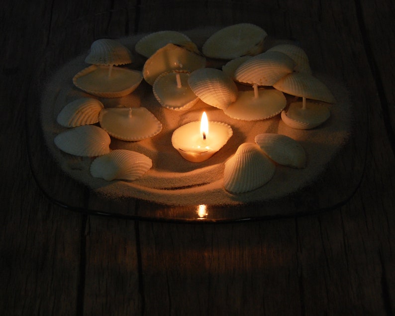 Eco-friendly Scented Handmade Seashells Candles Set of 24, Mermaidcore ...