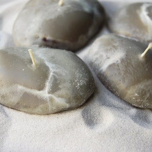 Pebble Candles, Stone Candles Set of 4, Hygge Home Decor, Rocks Candle ...