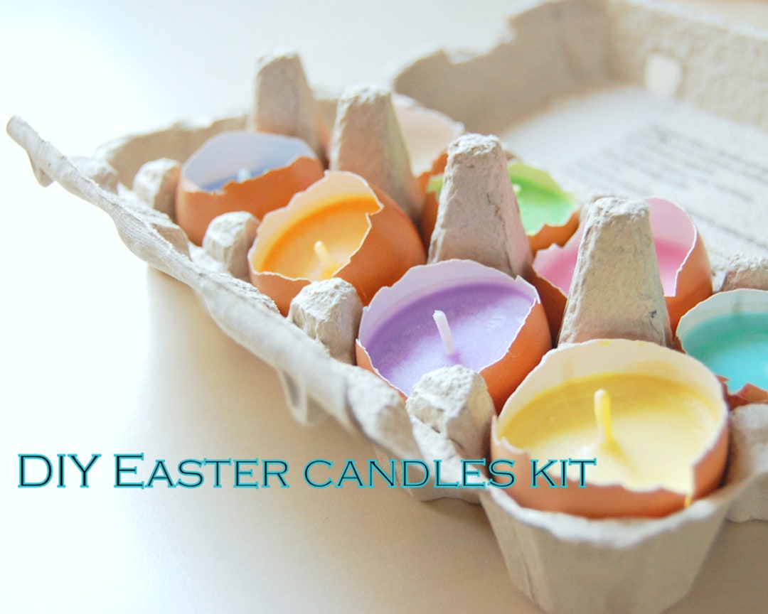 DIY Easter Candles Making Kit, Set of 10 Pastel Colors Soy Wax, Easy ...