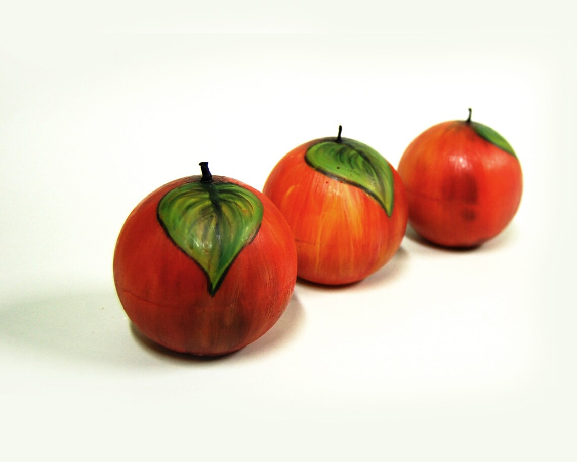 Red Sweet Apple Scented Candle Fake Fruit Candle Holiday | Etsy