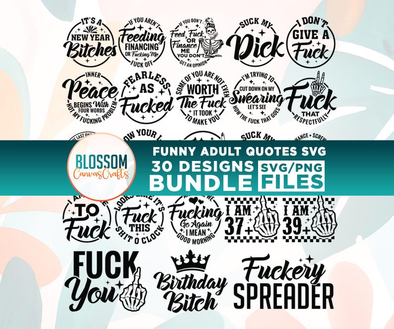 Funny Adult Quotes SVG Bundle, Sarcastic Designs, Shirt SVG (digital ...