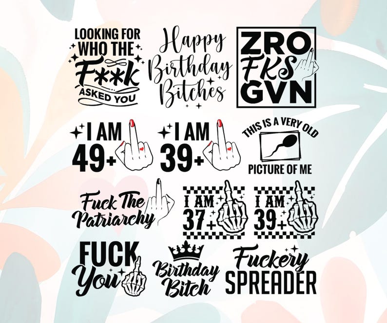 Funny Adult Quotes SVG Bundle, Sarcastic Designs, Shirt SVG (digital ...