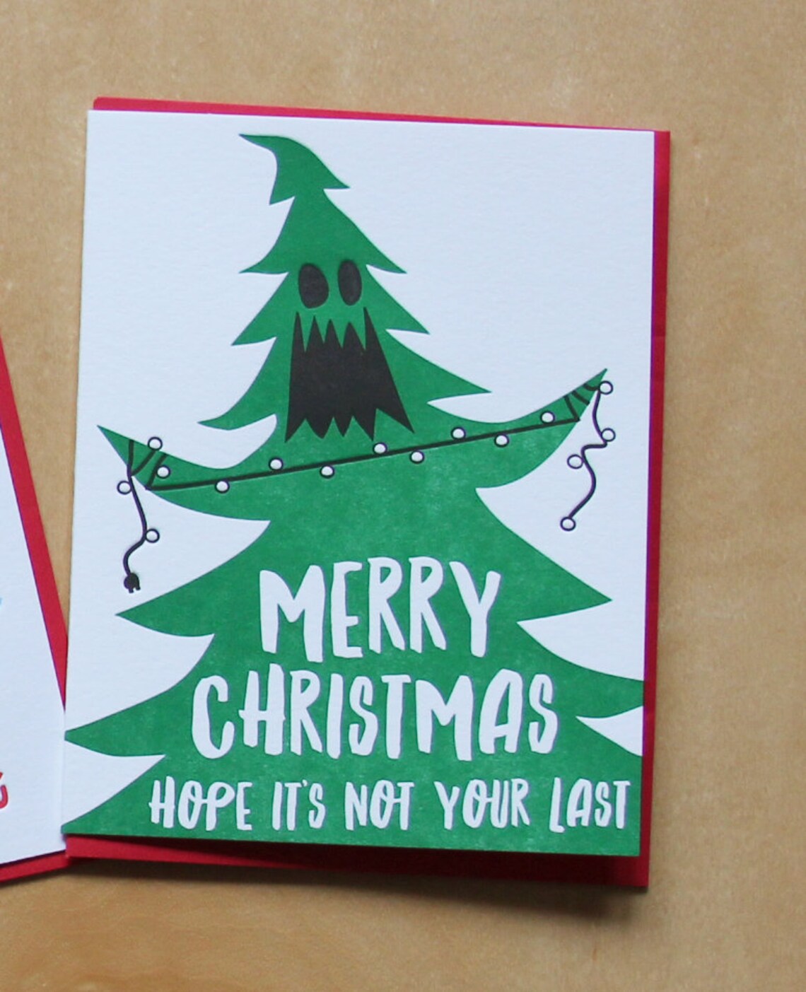 Merry Christmas, Hope It's Not Your Last. Menacing Xmas Tree ...