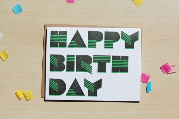 Happy Birthday Tech/block Type | Etsy