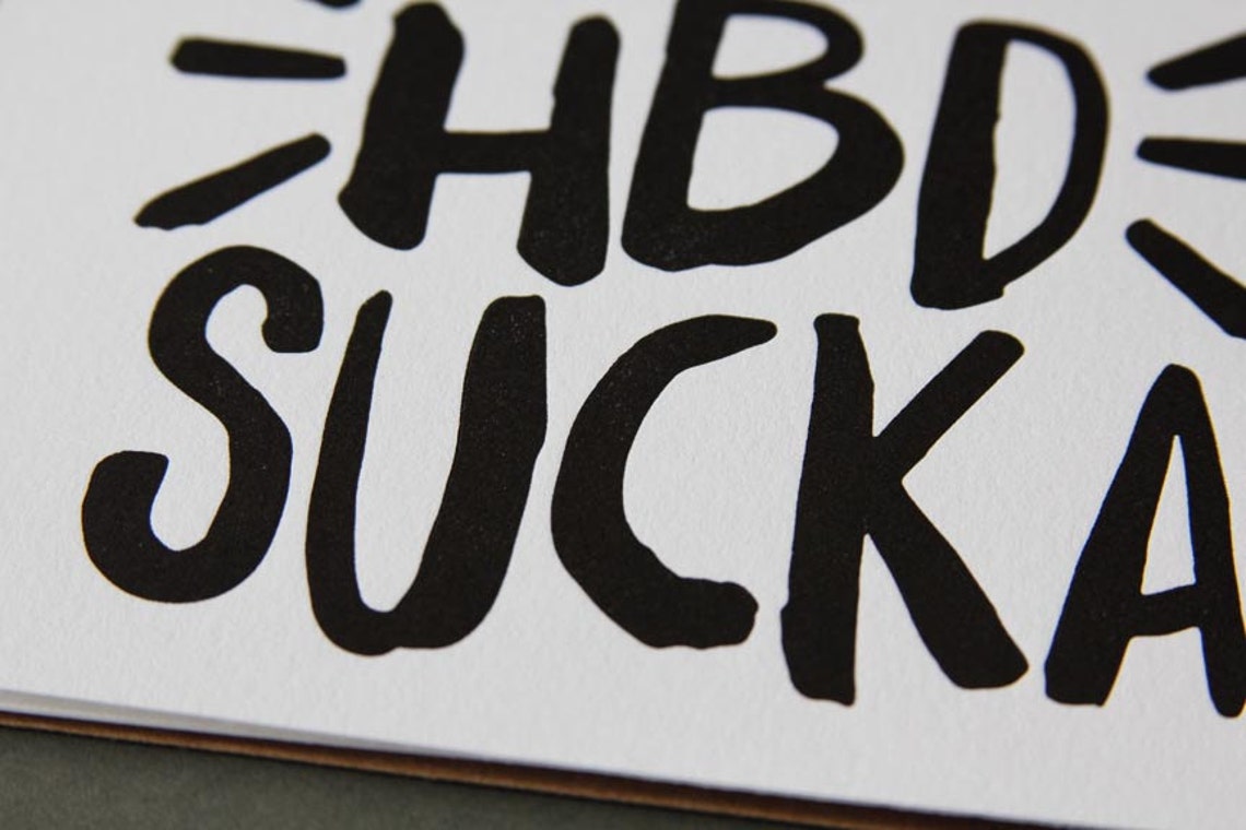 HBD Sucka happy Birthday Sucka - Etsy