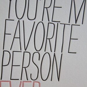 You're My Favorite Person Ever, Love Card - Etsy