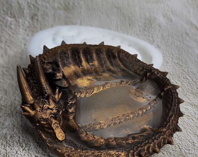 Double Dragon Twine Pattern With Wings Wall Decoration Pendant Silicone ...