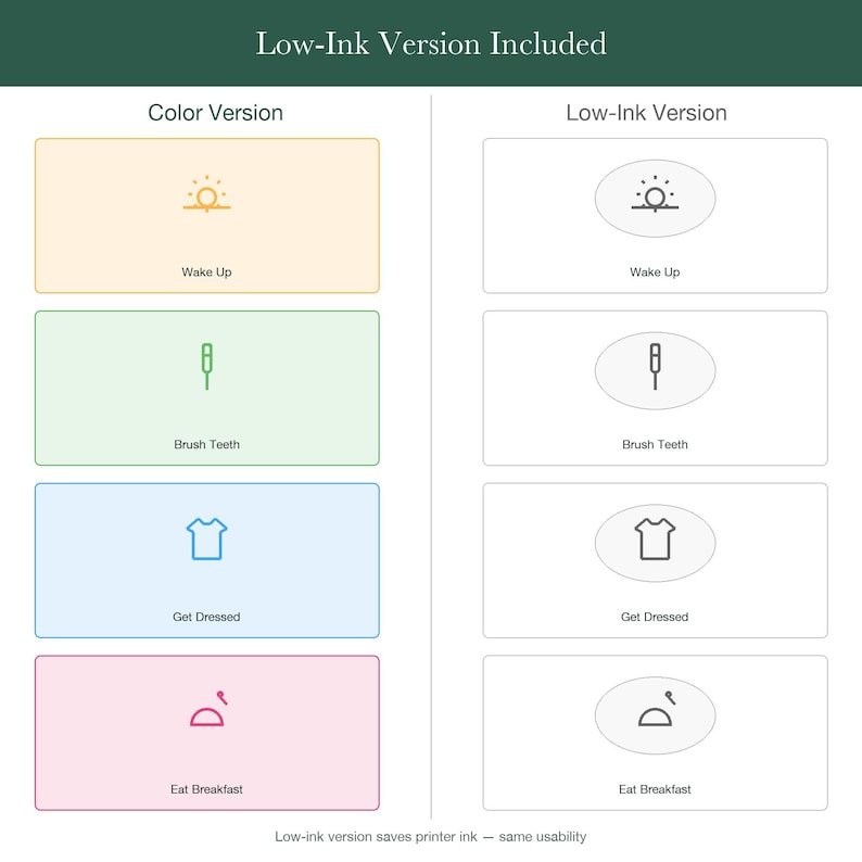 Visual Schedule for Autism Daily Routine Cards, ADHD Kids Schedule ...