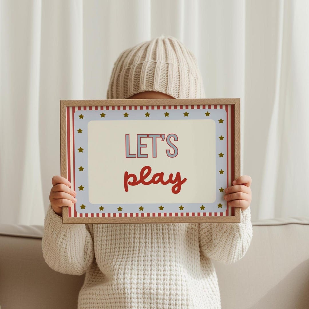Playroom Wall Art Play Nursery Print | | Kids Room Decor | Boy Nursery ...