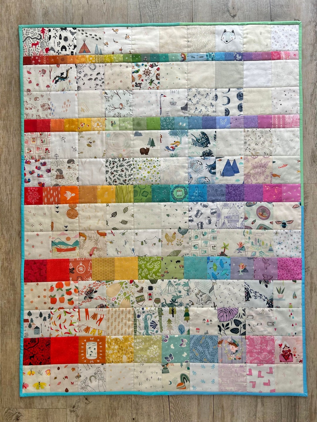 Northern Stripes Quilt Pattern - Baby Quilt, I-spy, Beginner, Fussy Cut ...