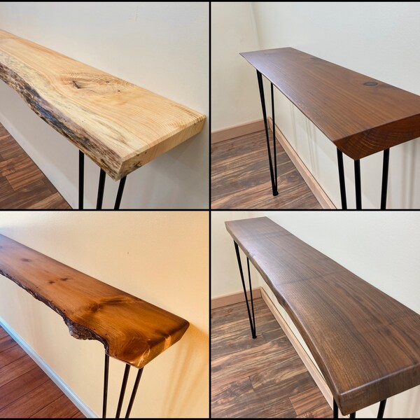 Live Edge Console - Etsy