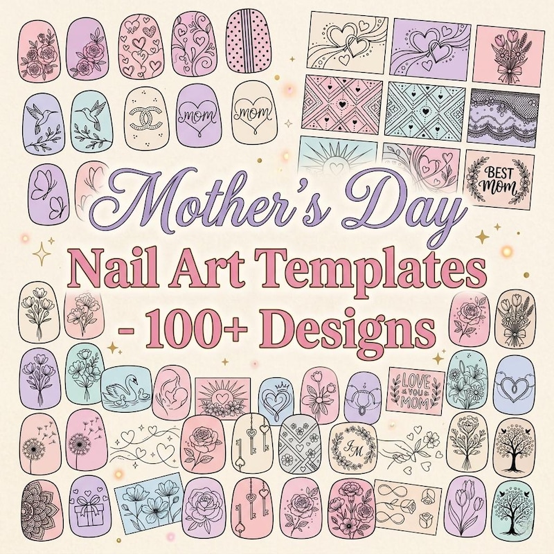 Nail Tracing Template - Etsy