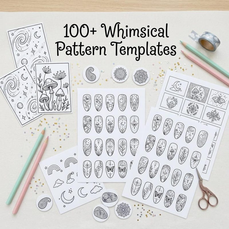 Nail Art Space Svg - Etsy UK